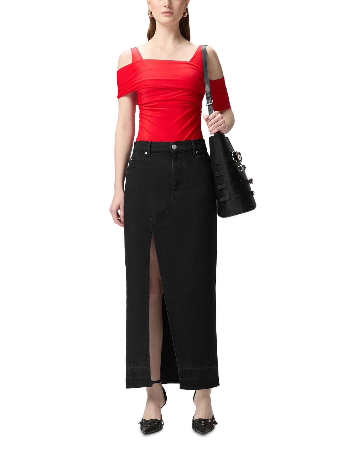 PINKO Bella Vera Cold Shoulder Bodysuit